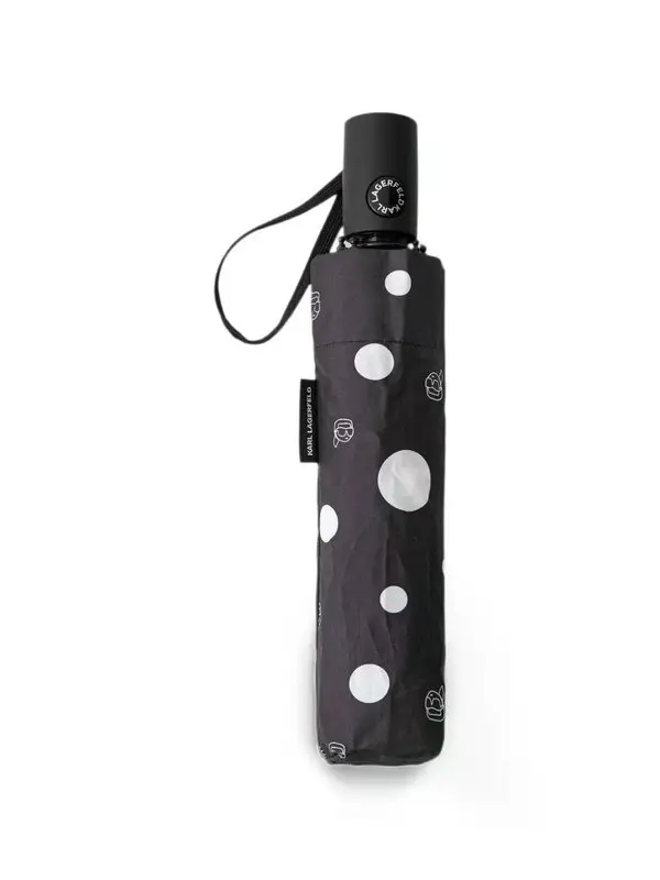 Karl Lagerfeld Polka-dot Automatic Umbrella