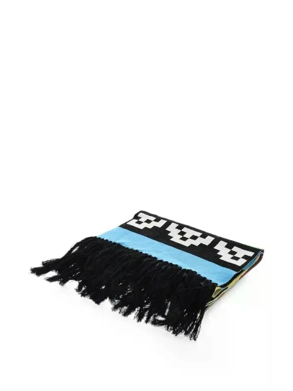 Dsquared2 Gaming Logo-jacquard Fringed Scarf