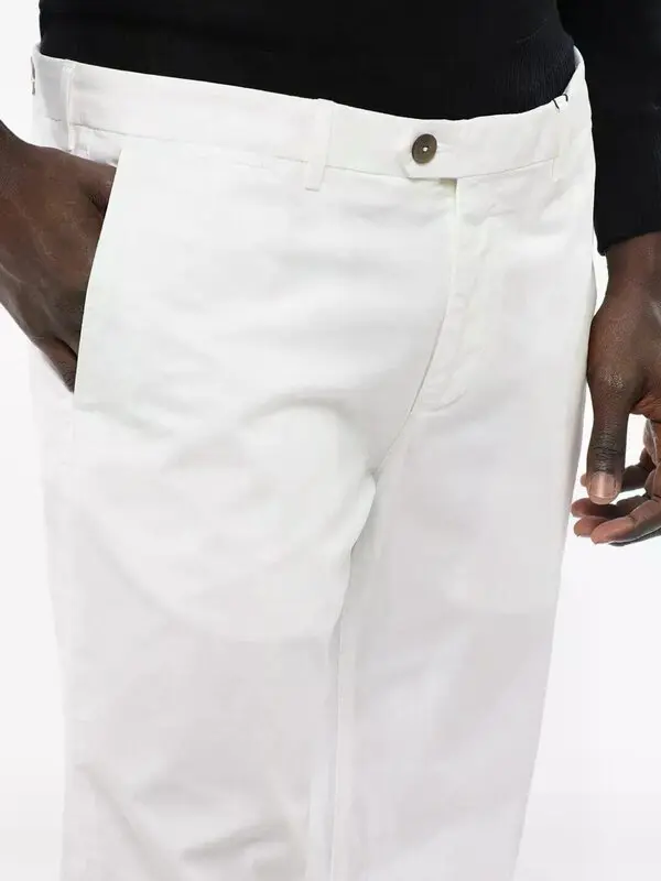 Corneliani Belt Loops Trousers - White