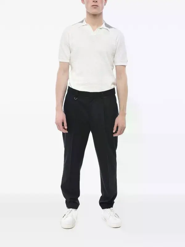 PAOLO PECORA Pleated Belt-loop Trousers
