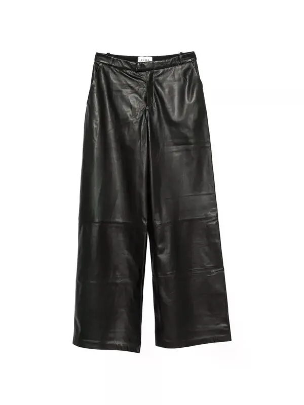 ARMA Wide-leg Leather Trousers