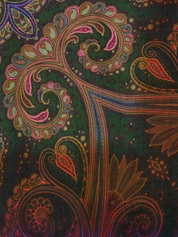 Etro Paisley-print Frayed Scarf