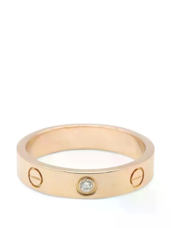 Cartier 2010s Love Diamond Ring - Pink