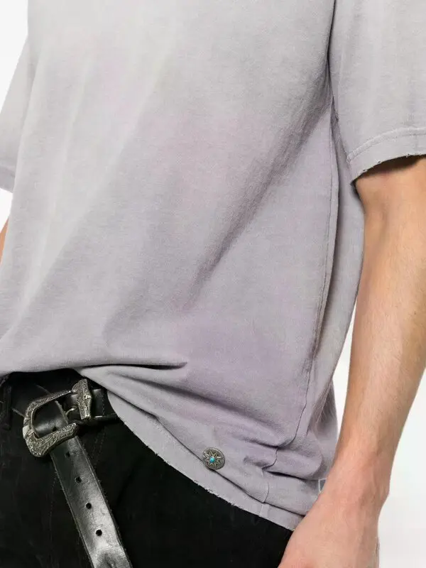 ANTIK DENIM Faded-effect Raw-cut T-shirt