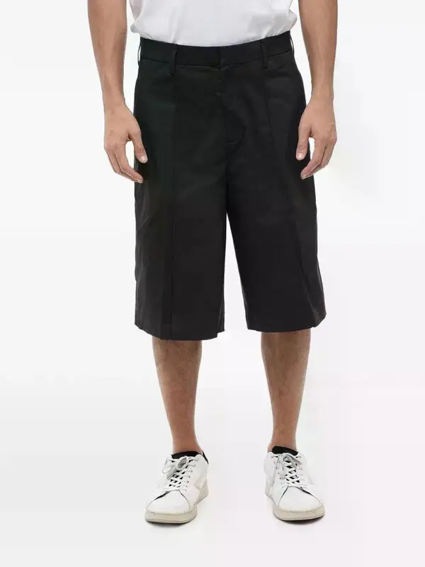 Neil Barrett Multi-pocket Cotton-blend Cargo Shorts - Black