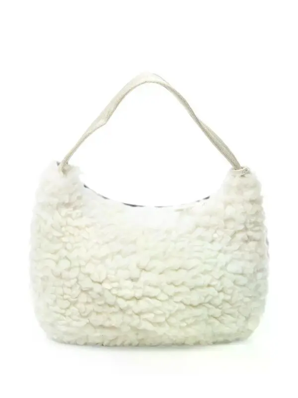Prada Mini Re-edition 2000 Shearling Shoulder Bag