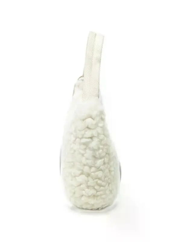 Prada Mini Re-edition 2000 Shearling Shoulder Bag