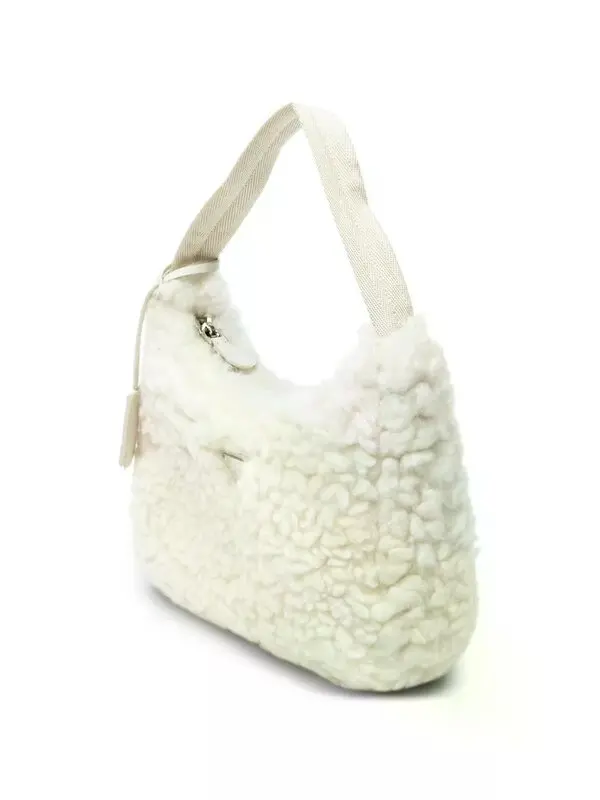 Prada Mini Re-edition 2000 Shoulder Bag - White