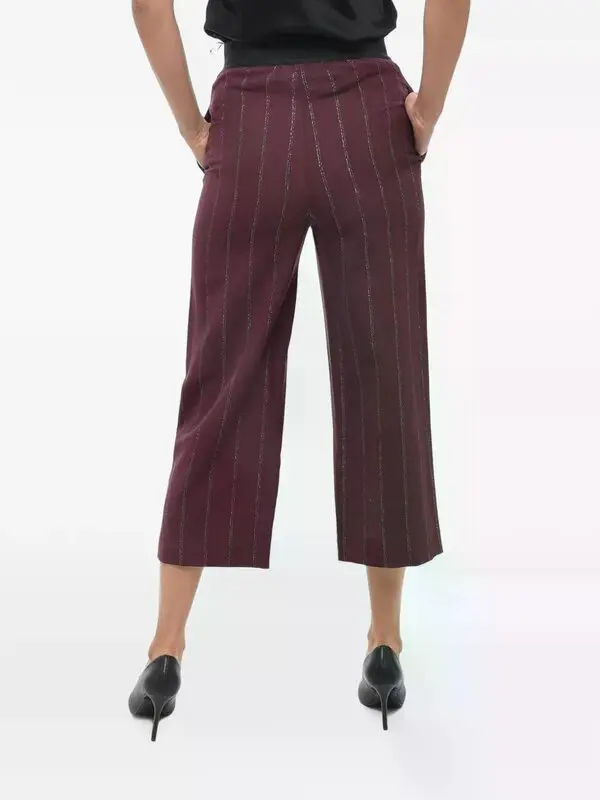 Stella McCartney High-rise Pinstripe Cropped Trousers