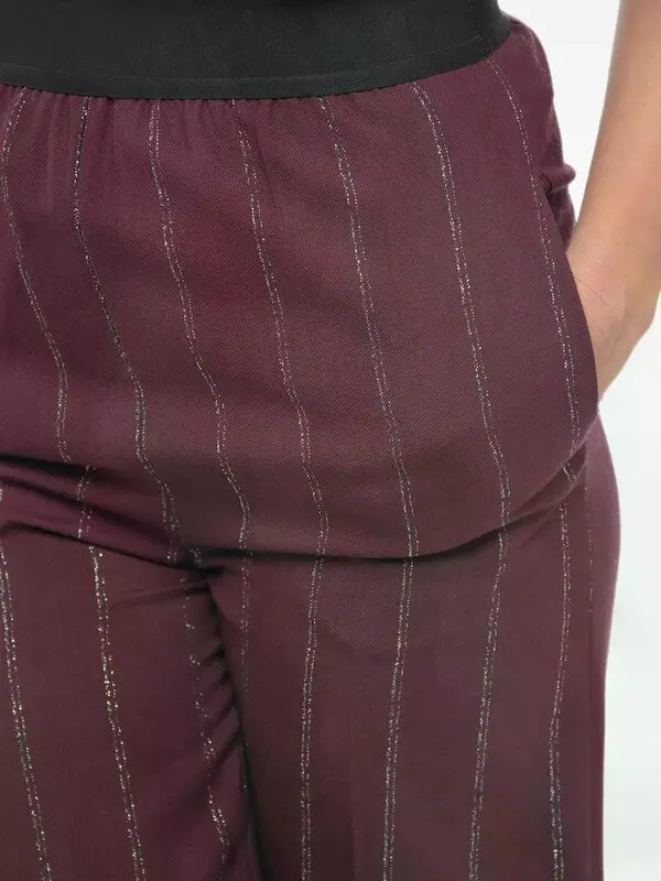 Stella McCartney High-rise Pinstripe Cropped Trousers