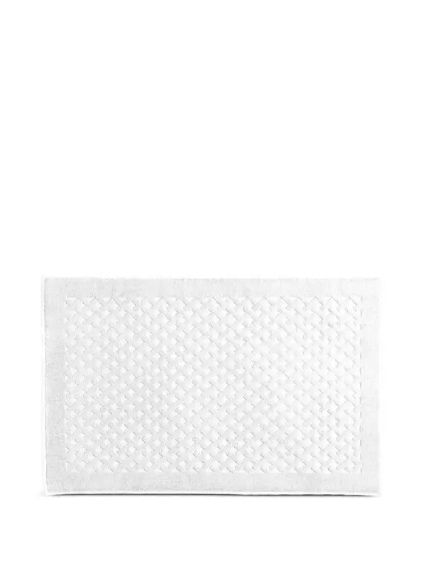 CU I SEEYOU Basket-weave Bath Mat - White