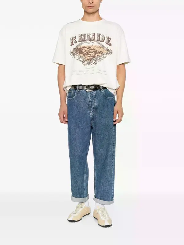 Rhude Graphic-print T-shirt - Neutrals
