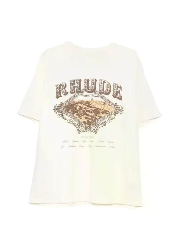 Rhude Graphic-print T-shirt - Neutrals