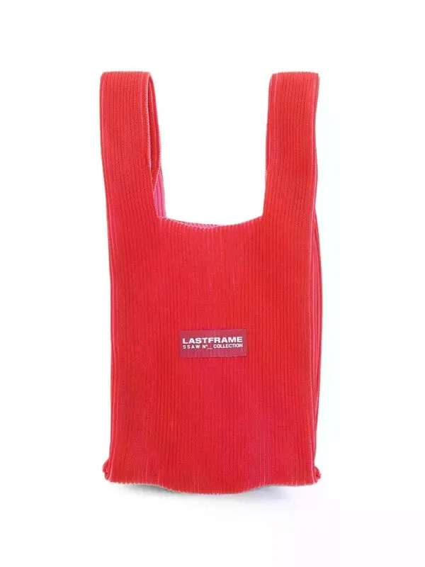 LASTFRAME Ribbed-knit Logo-patch Tote Bag