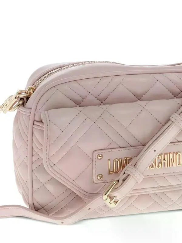 Moschino Love Quilted Logo-plaque Shoulder Bag