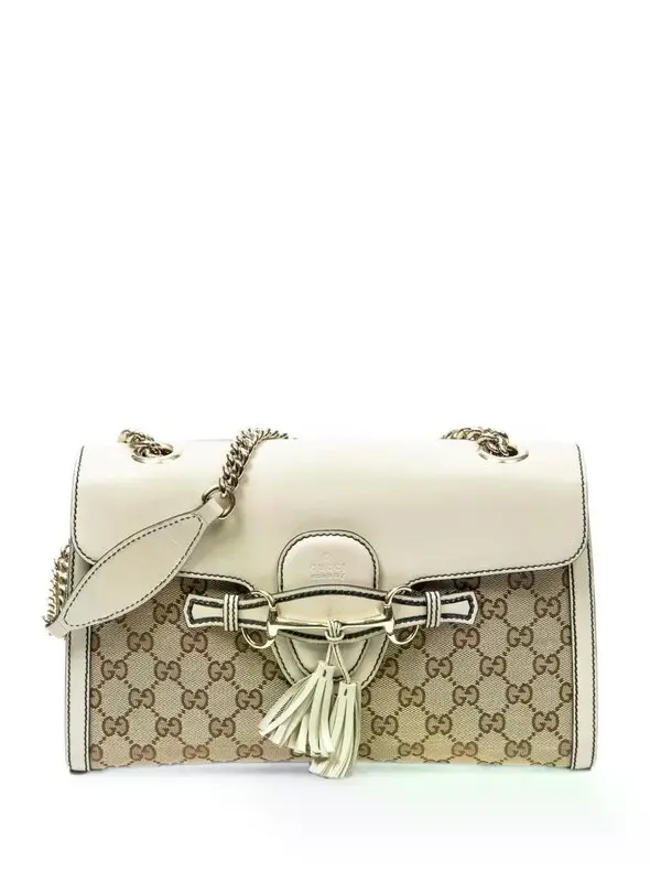 Gucci Medium Emily Gg Supreme Shoulder Bag - Neutrals