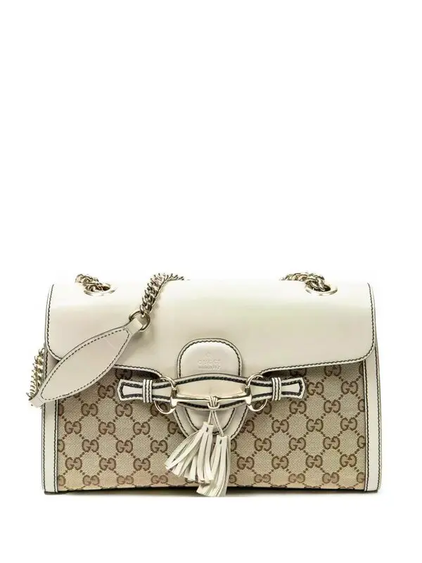 Gucci Medium Emily Gg Supreme Shoulder Bag - Neutrals