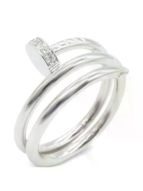 Cartier 2010s Juste Un Clou Diamond Ring - Silver