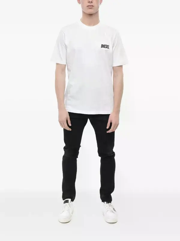 DIESEL® T-just-small Embroidered-logo Crewneck T-shirt