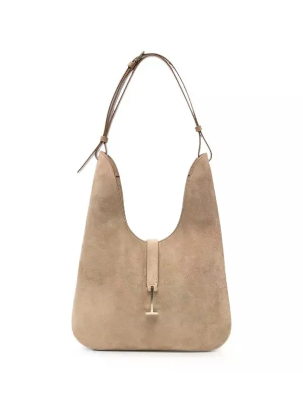 TOM FORD T-clasp Suede Shoulder Bag
