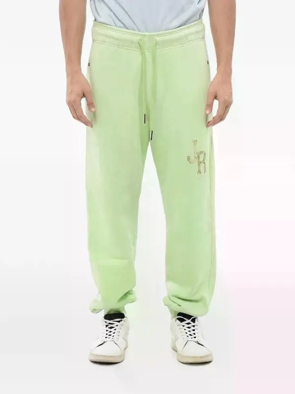 John Richmond Embroidered-logo Track Pants - Green