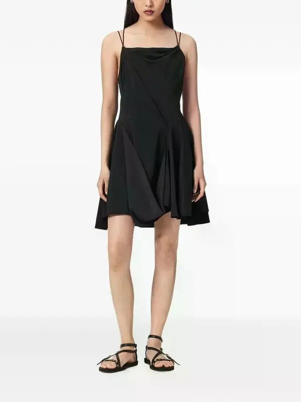 ALLSAINTS Claire Draped Mini Dress - Black