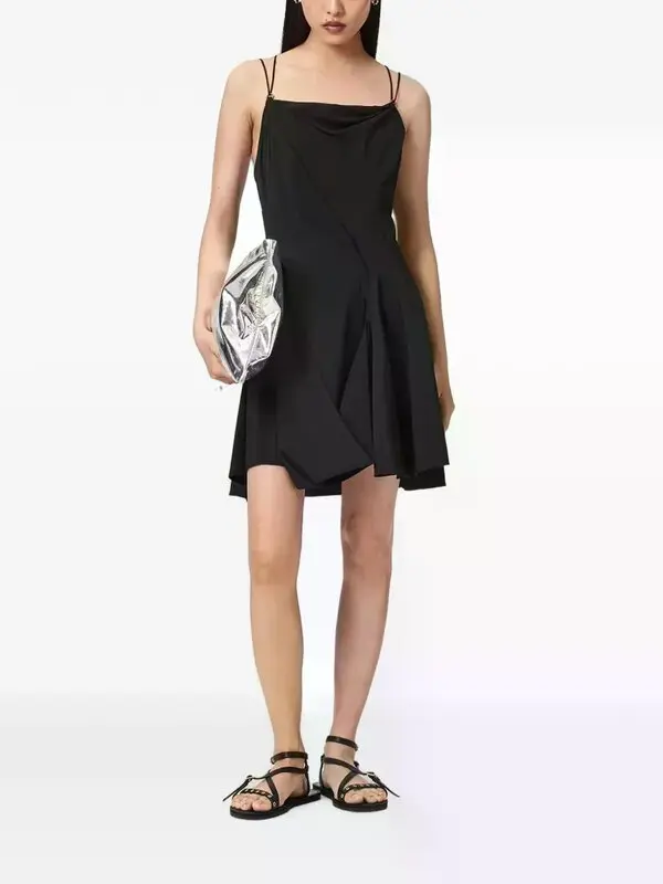 ALLSAINTS Claire Draped Mini Dress - Black