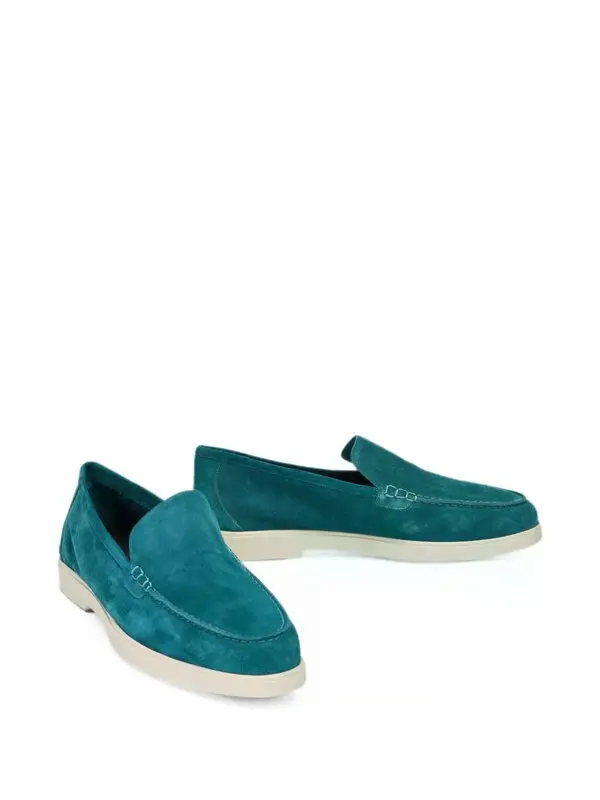 MOORER Suede Slip-on Loafers