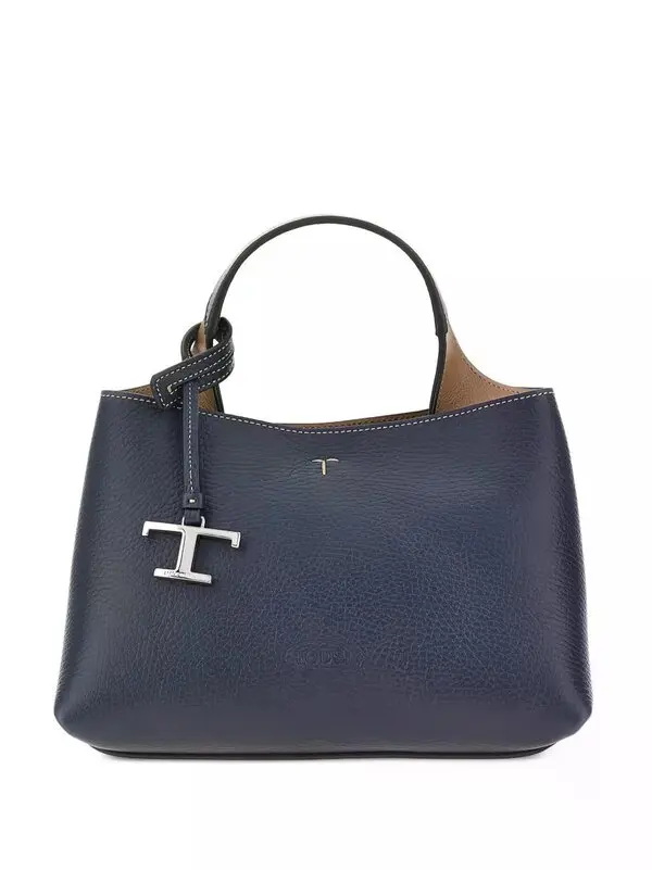 TOD'S T Timeless Leather Crossbody Bag - Blue