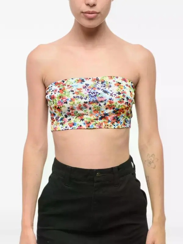 Dsquared2 Floral-print Cropped Top
