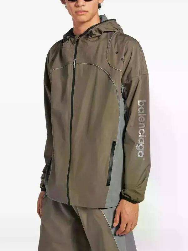 Balenciaga Piped Hooded Jacket