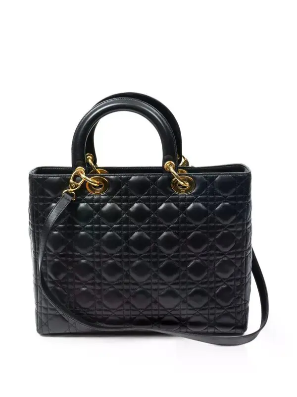 Dior Lady Tote Bag - Black