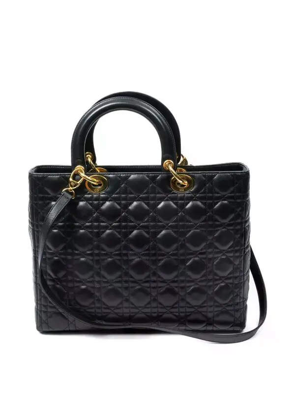 Dior Lady Tote Bag - Black