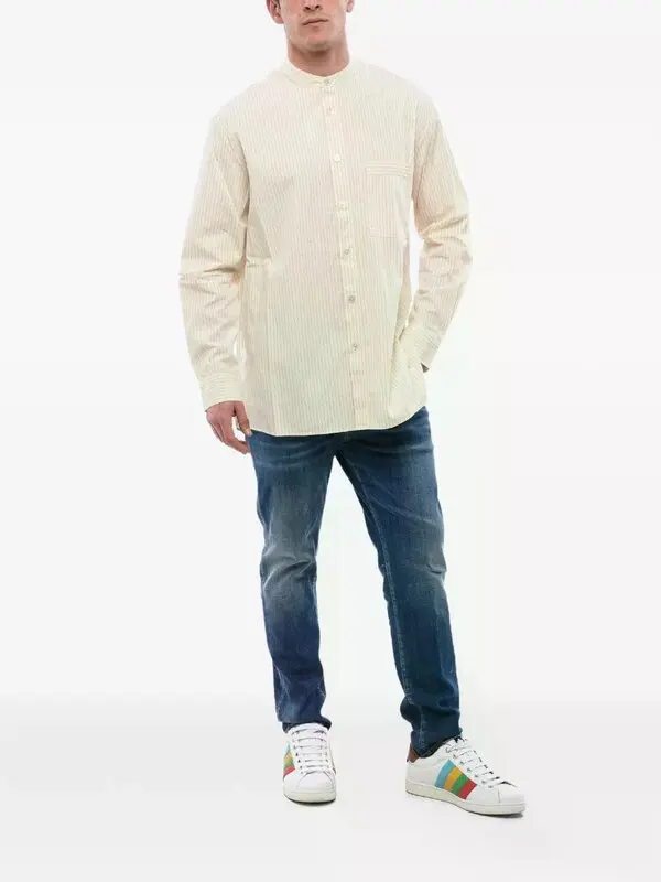 BIRKENSTOCK Tekla Striped Cotton Shirt - Neutrals