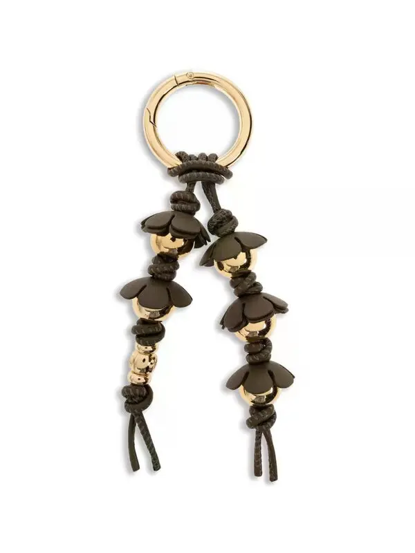 Michael Kors Floral Detail Beaded Bag Charm