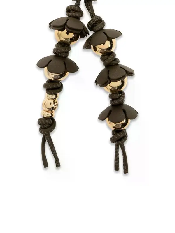 Michael Kors Floral Detail Beaded Bag Charm