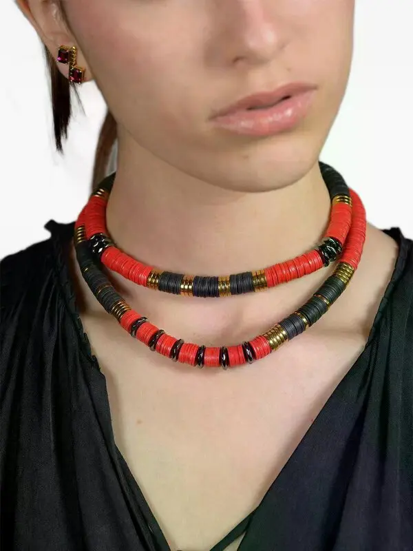 HIJAS DE PUKA Beaded Necklace - Red