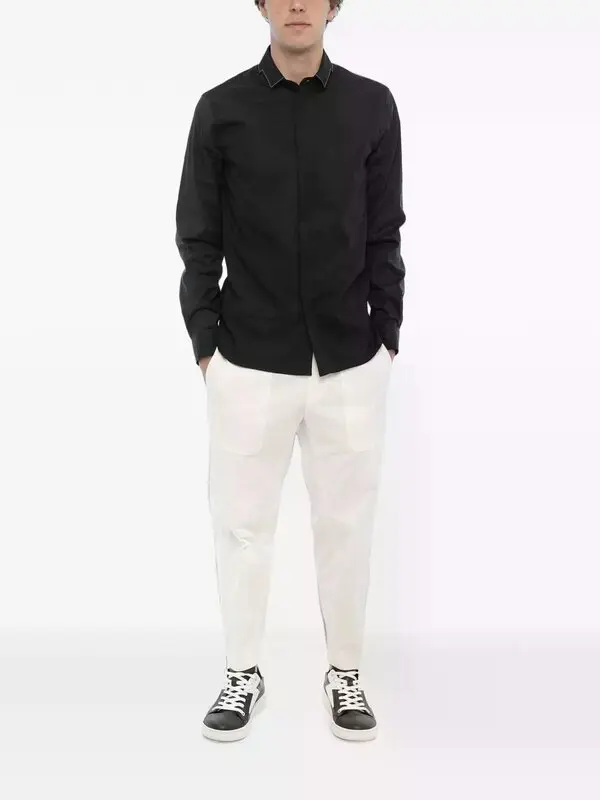 Neil Barrett Cut-out Bolt Slim-fit Shirt