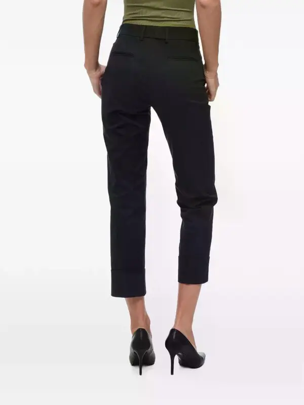 QL2 QUELLEDUE Turn-up-cuff Cropped Trousers