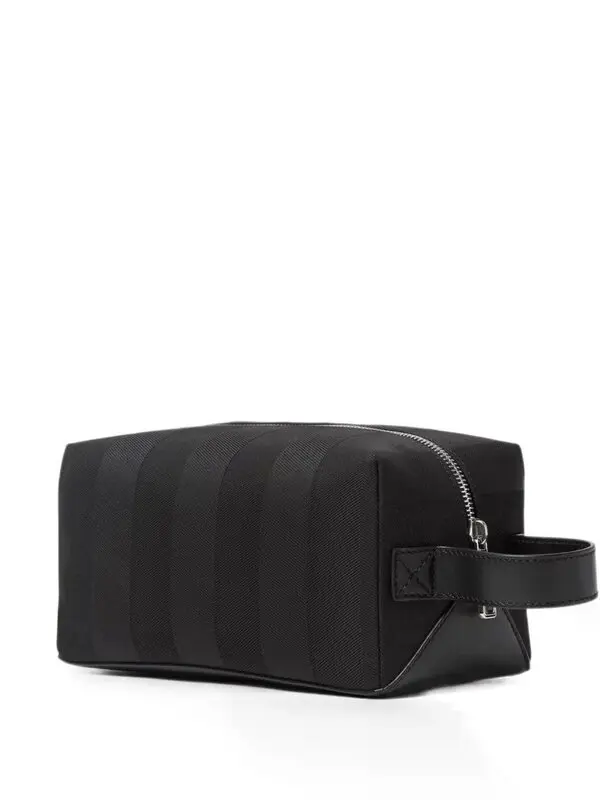 Fendi Lui Striped Wash Bag - Black