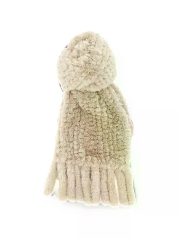 Pinko Fringed Plush-texture Scarf
