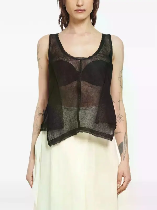 YEHUAFAN Sleeveless Tank Top - Black