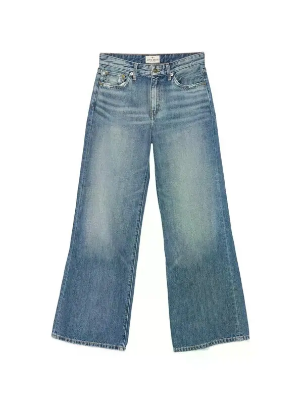 ANTIK DENIM Faded Wide-leg Jeans - Blue