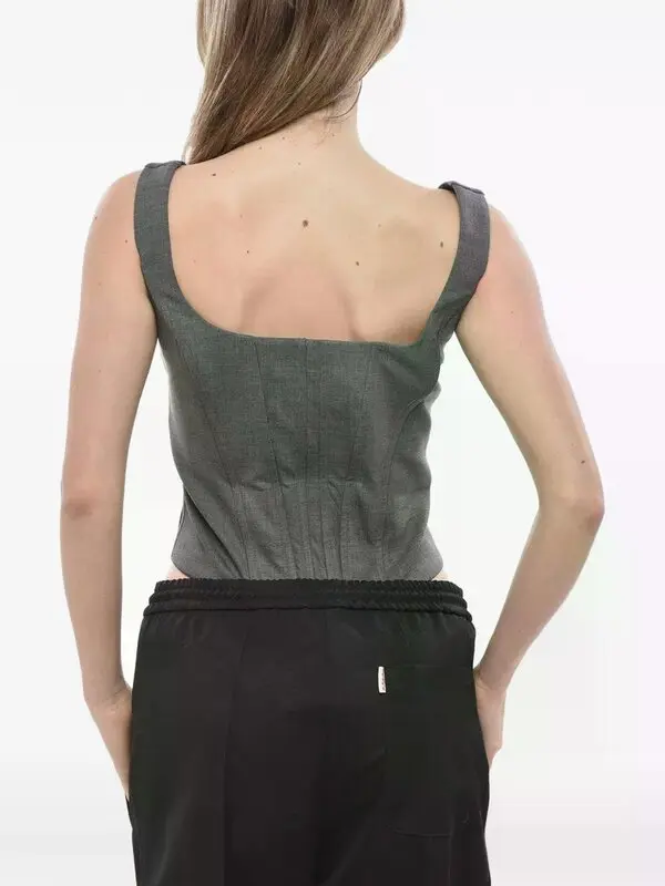 Giuseppe Di Morabito Square-neck Corset Top