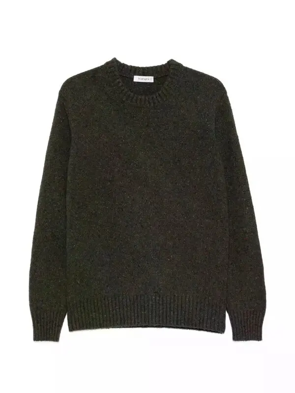 KANGRA Flecked-knit Crew-neck Sweater
