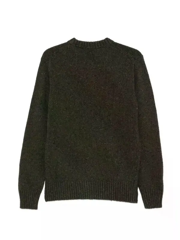KANGRA Flecked-knit Crew-neck Sweater