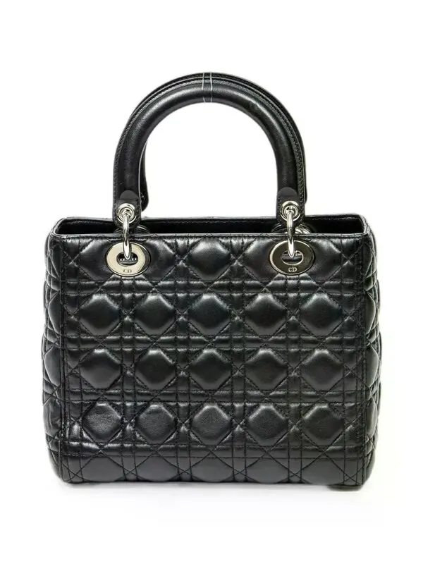 Dior Lady Cannage Two-way Bag - Black