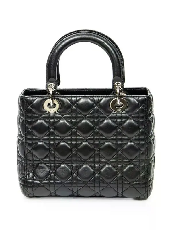 Dior Lady Cannage Two-way Bag - Black
