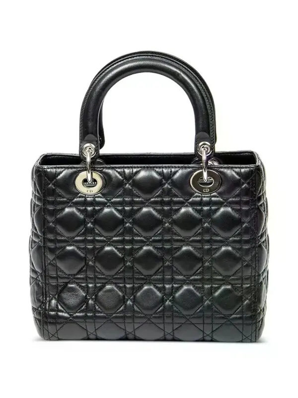 Dior Lady Cannage Two-way Bag - Black