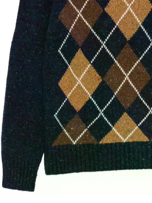 KANGRA Long-sleeve Sweater - Blue